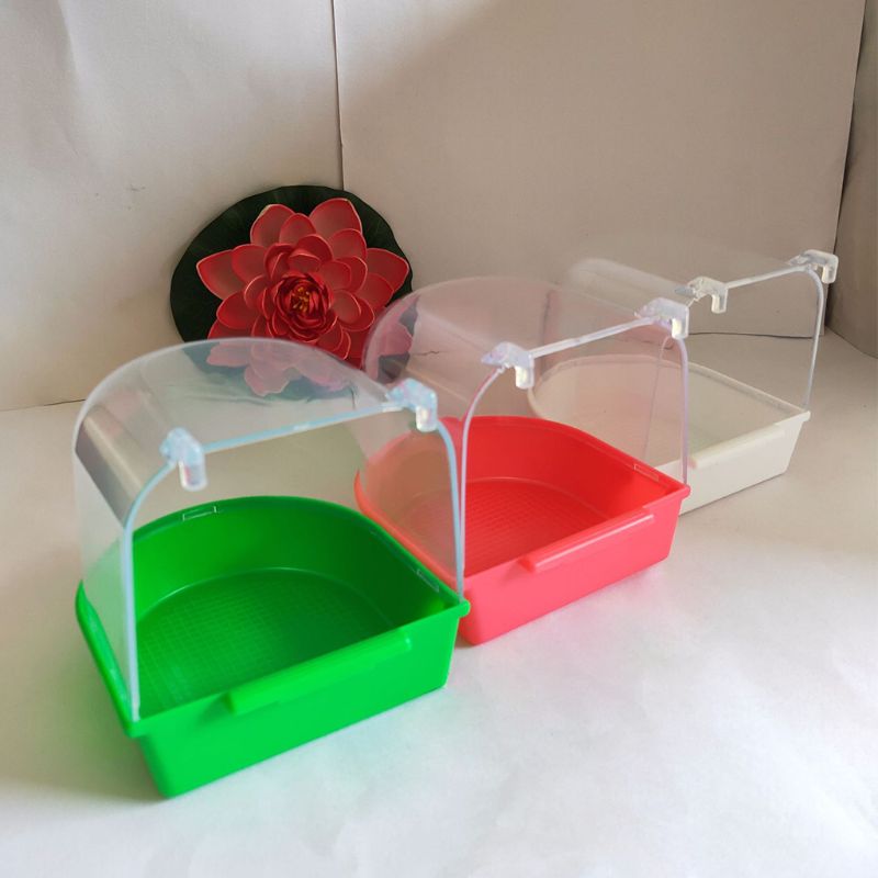 Plast hængende badekar højt gennemsigtigt fuglebad... – Grandado