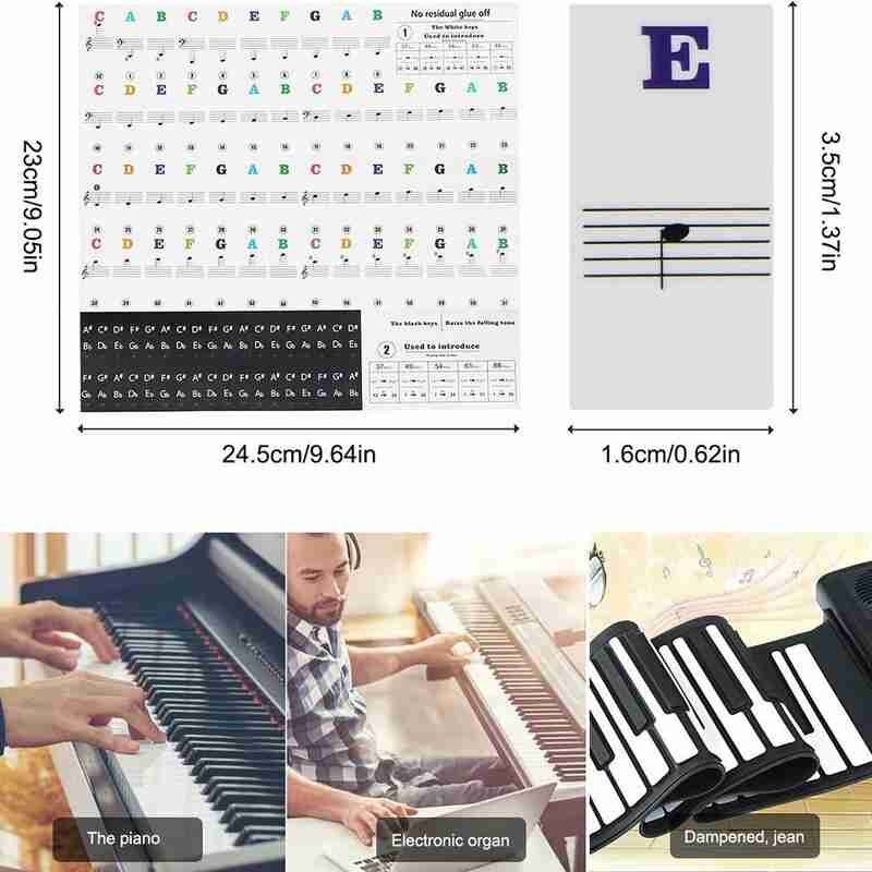 1Set Keyboard Sticker Transparent Removable 37/49/... – Grandado