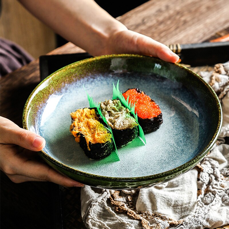 Nordic ceramic plates Restaurant kitchen food Sala... – Grandado