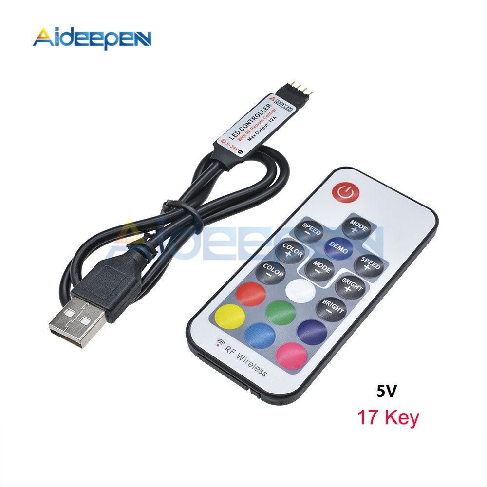 DC5V 12V Usb Led Strip Rgb Controller 3 Sleutels D... – Grandado