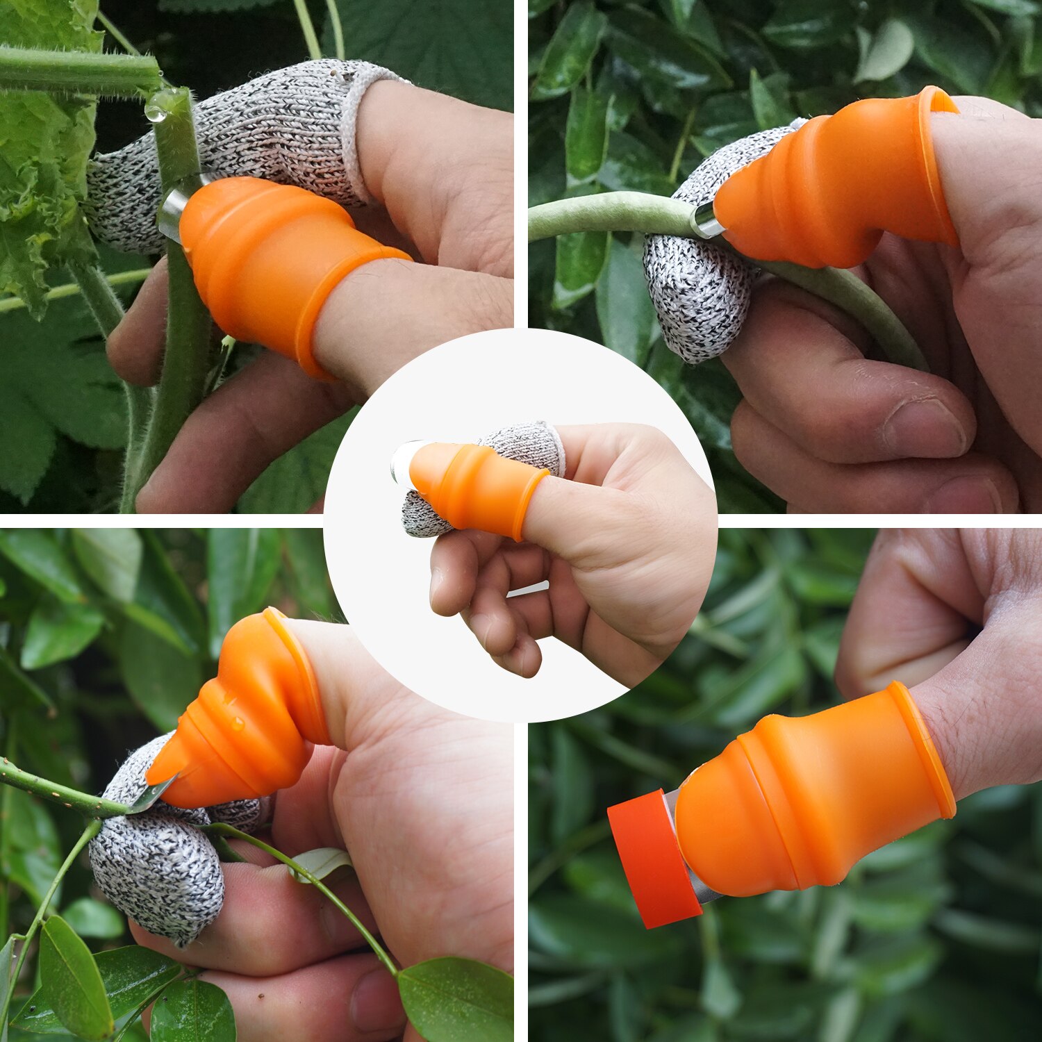 Duim Mes Tuin Siliconen Vinger Mes Oogsten Plant Mes Tuingereedschap ...