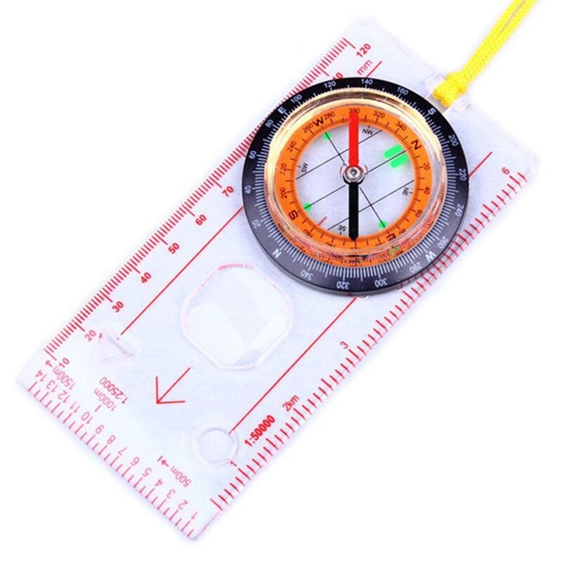 Baseplate Ruler Compass Map Scale Magnifier With S... – Grandado