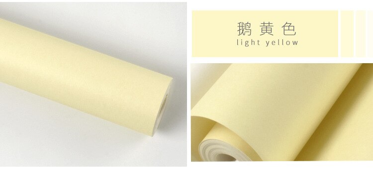 Goose yellow wallpaper pure pigment color living r... – Vicedeal