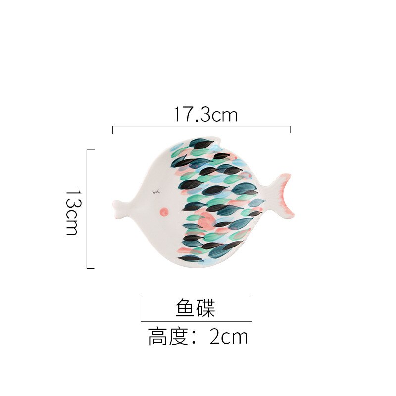 Style Nordic Ceramics Cartoon Fish Tea Set kettle ... – Vicedeal