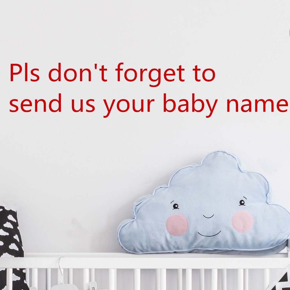 Custom your baby Name Wall Decal Removable Girls N... – Vicedeal