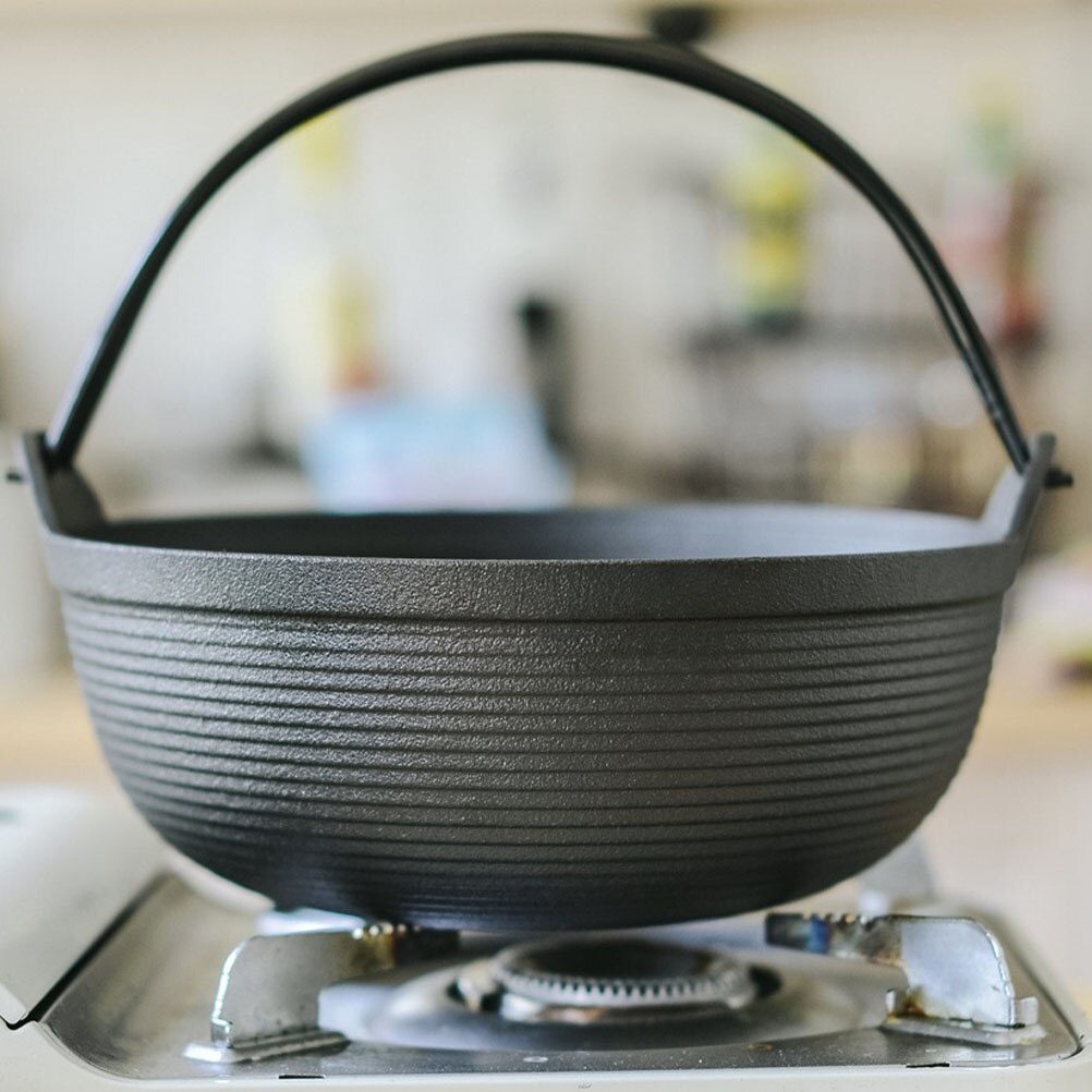 1pc Japanese Thickened Cast Iron Sukiyaki Pot Deep... – Vicedeal