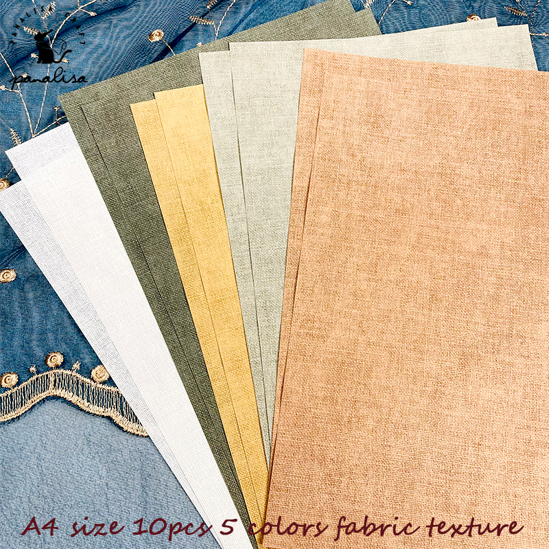 Panalisacraft A4 120g 10pcs per set fabric texture... – Vicedeal