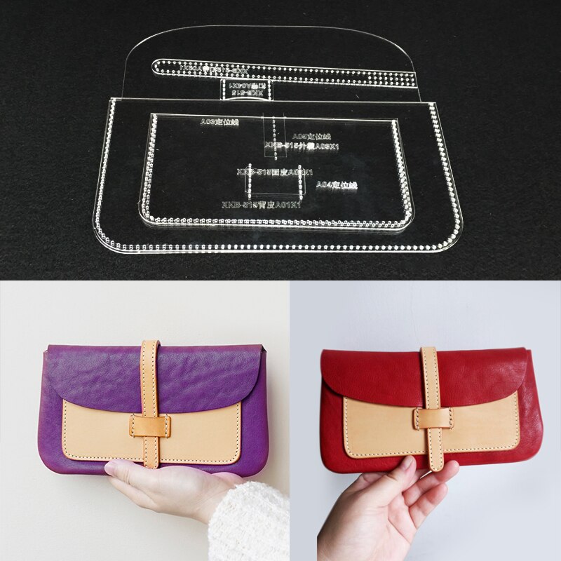 Handmamde handbag Acrylic Template Leather Pattern... – Grandado