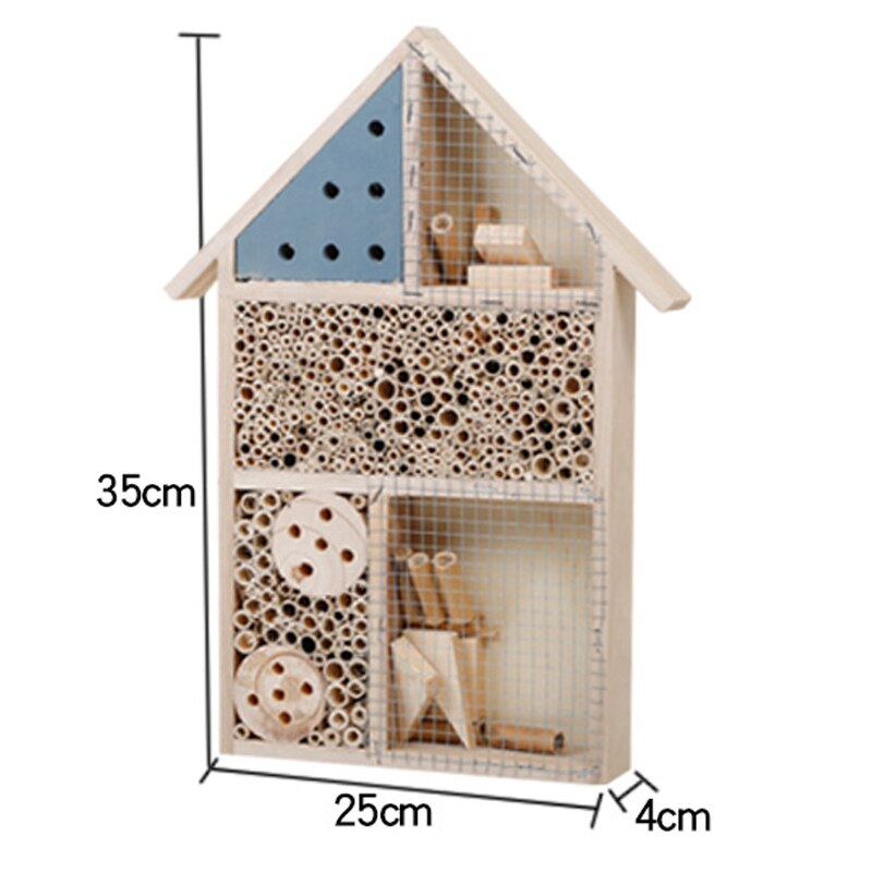 Wooden Insect Bee House Wood Bug Room Hotel Shelte... – Vicedeal