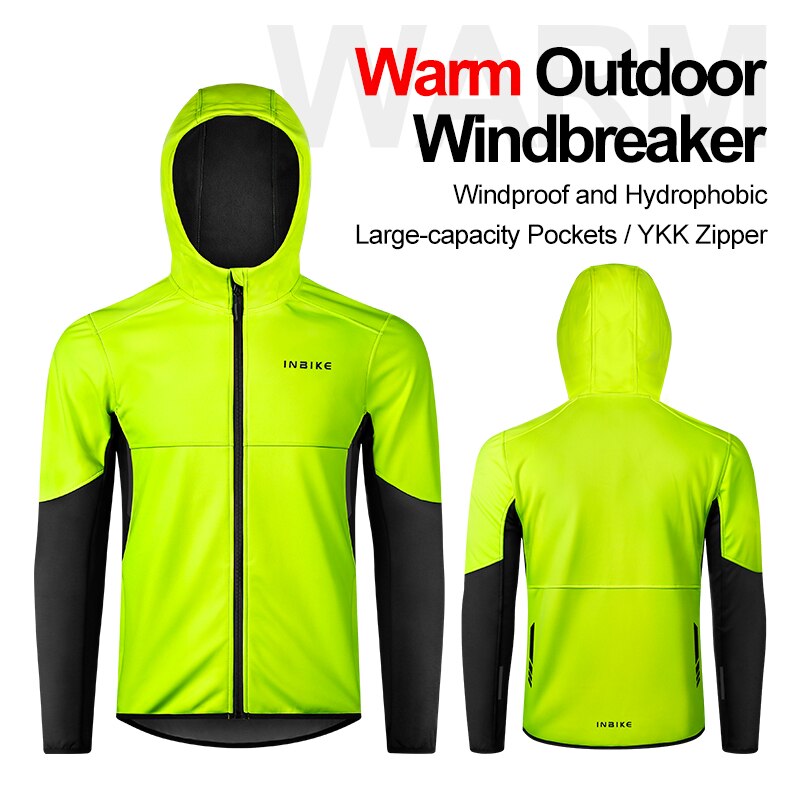 INBIKE Cycling Jacket Hooded Windbreaker Warm Wate... – Grandado