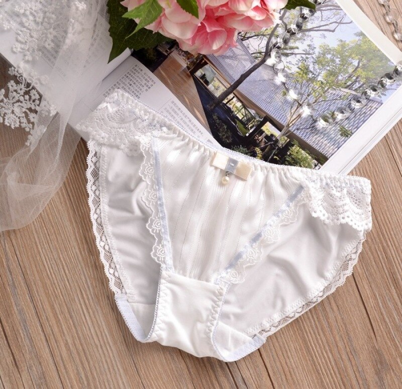 Milk Silk Cute Lovely Girls Panties Sexy Lace Low Grandado 0397