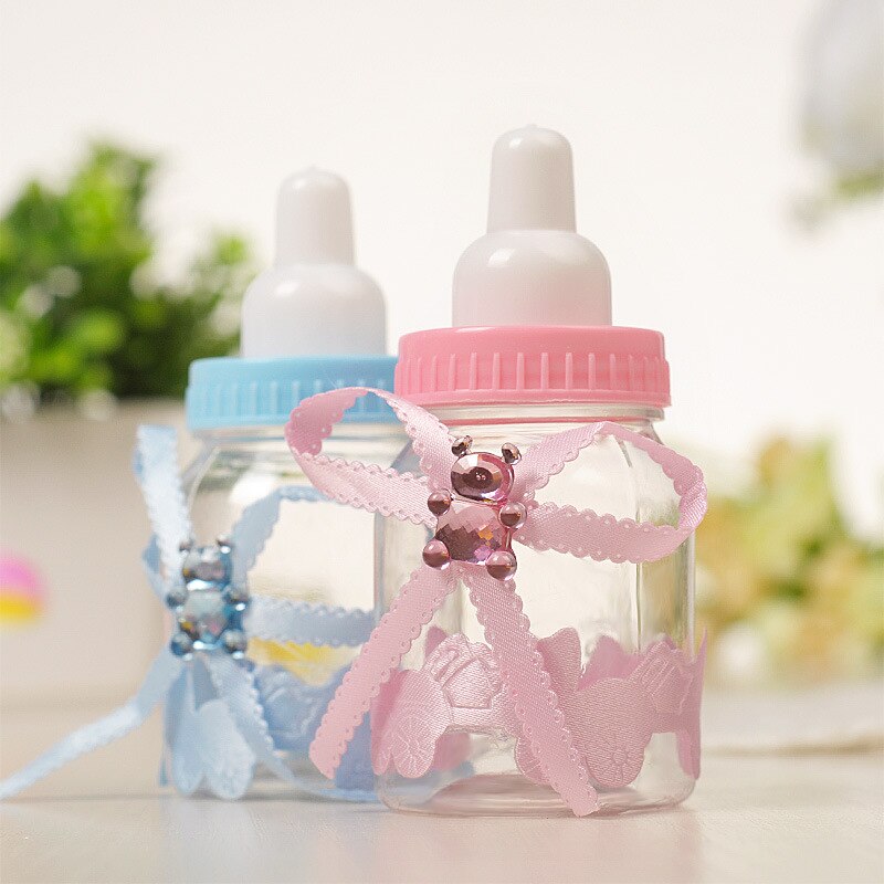 Baby Shower Box Bottle Blue Boy Pink Girl Baptism ... – Grandado