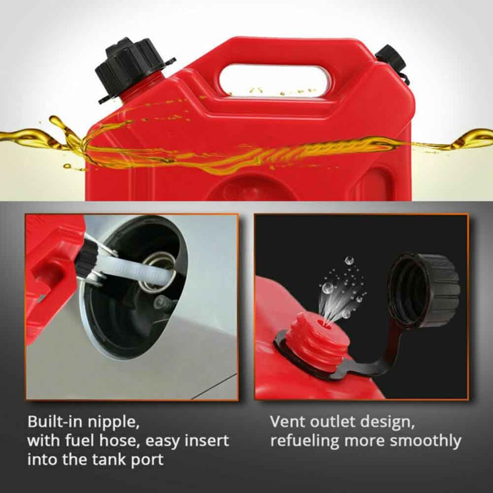 5L ATV Jerry Can Plastic Red With Mount Petrol Mot... – Vicedeal