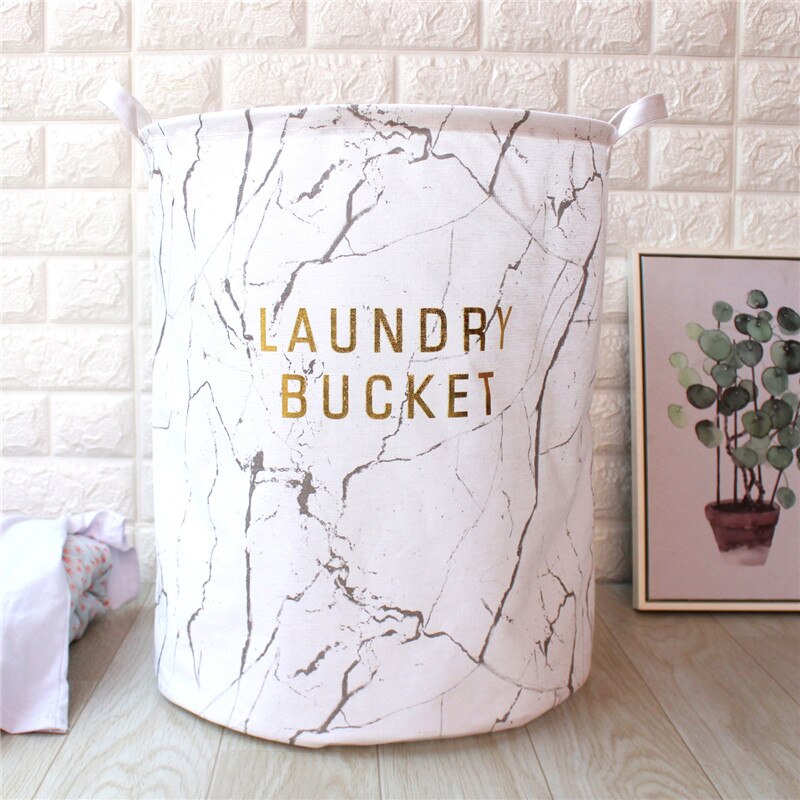 4 Styles Large Marble Laundry Storage Baskets Fold... – Vicedeal