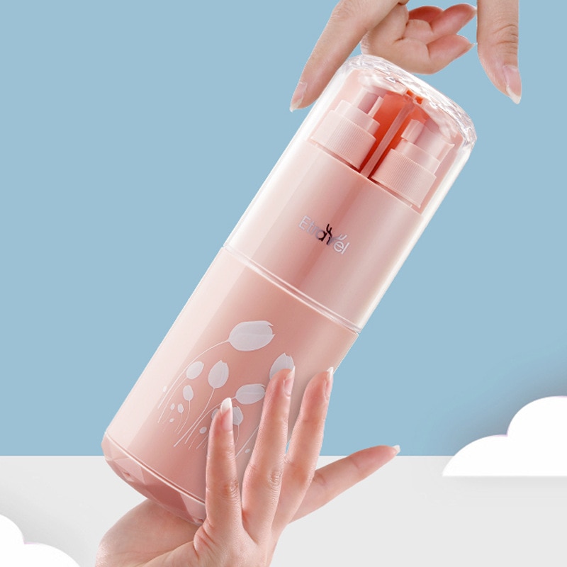 Travel Scrub Cup Travel Scrub Set Washing Bottle W... – Grandado