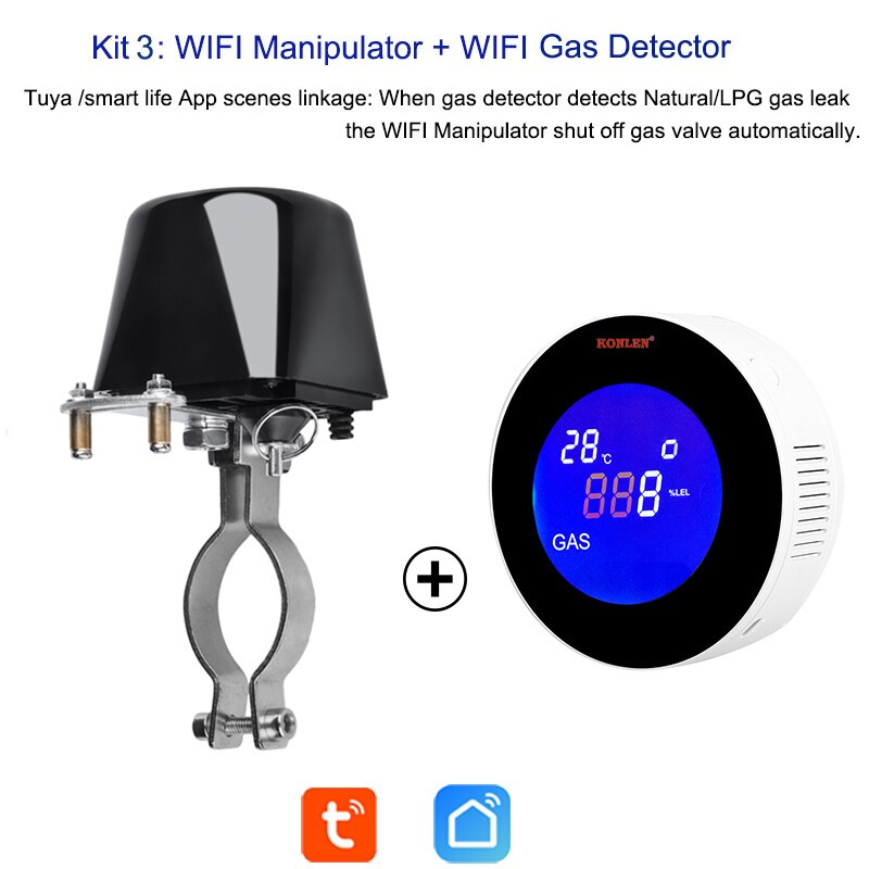 Tuya WIFI Smart Controller Water Valve Gas Leak Ma... – Vicedeal