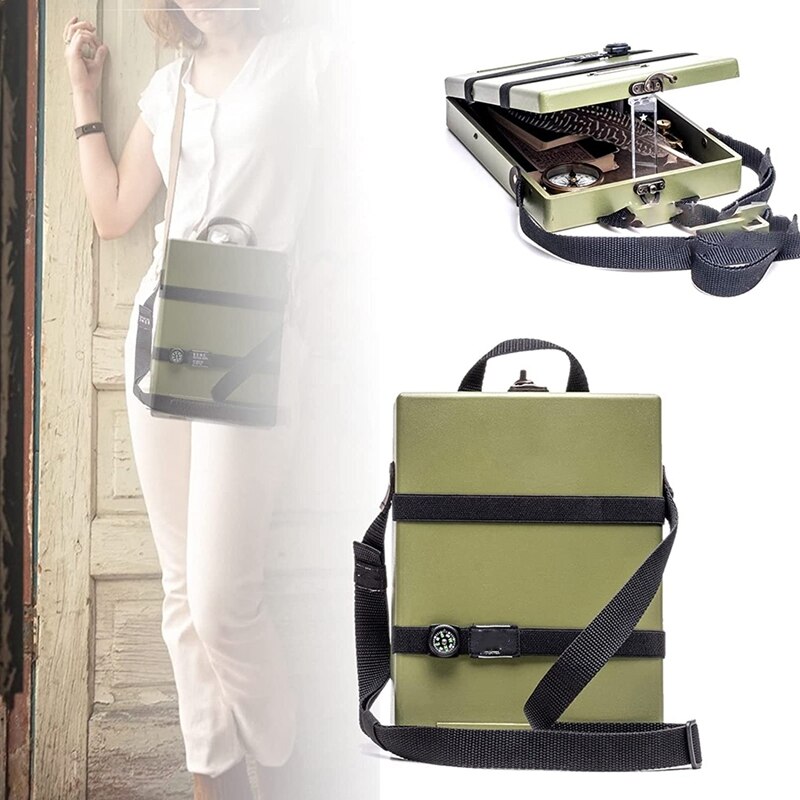 Writers Messenger Wood Box, Wooden Box With Hinged... – Grandado