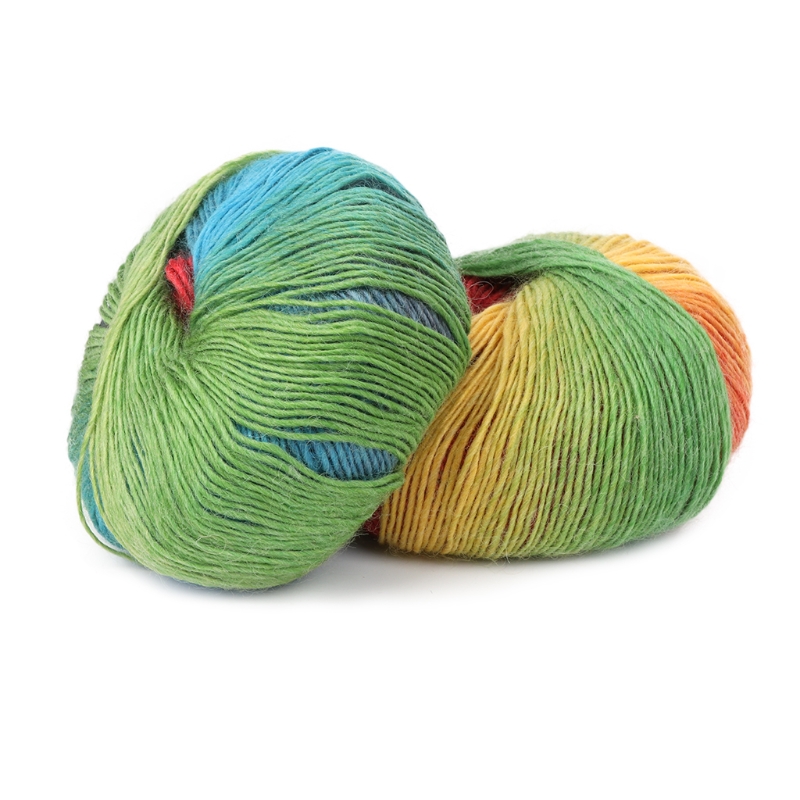 1Ball 50g Hand-woven Rainbow Colorful Crochet Cash... – Grandado