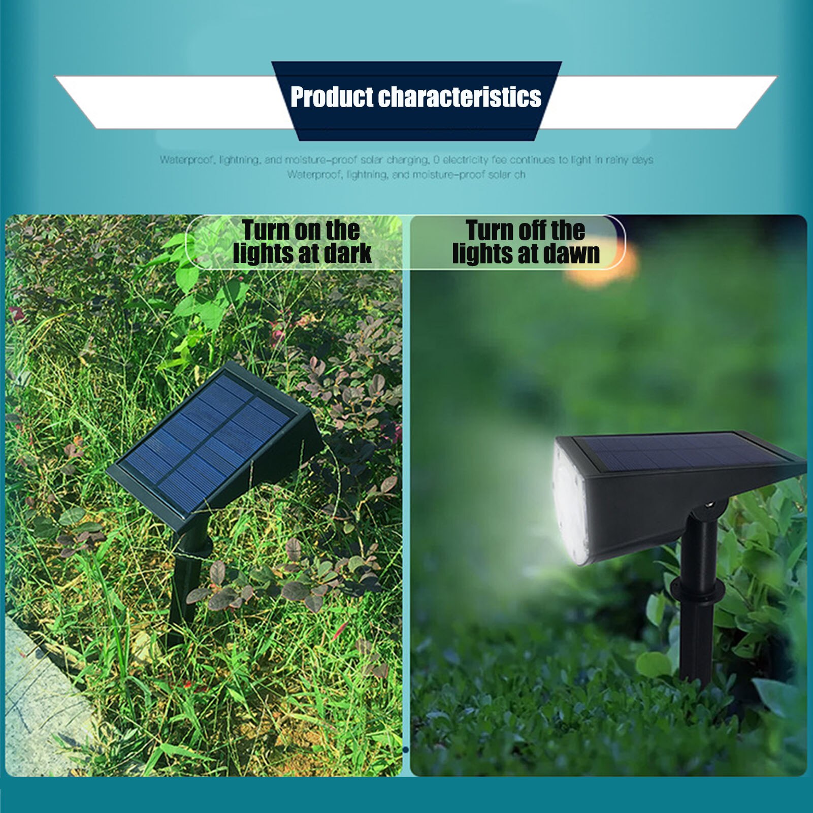 20Leds Solar Landschap Spots IP65 Waterdichte Wand... – Vicedeal