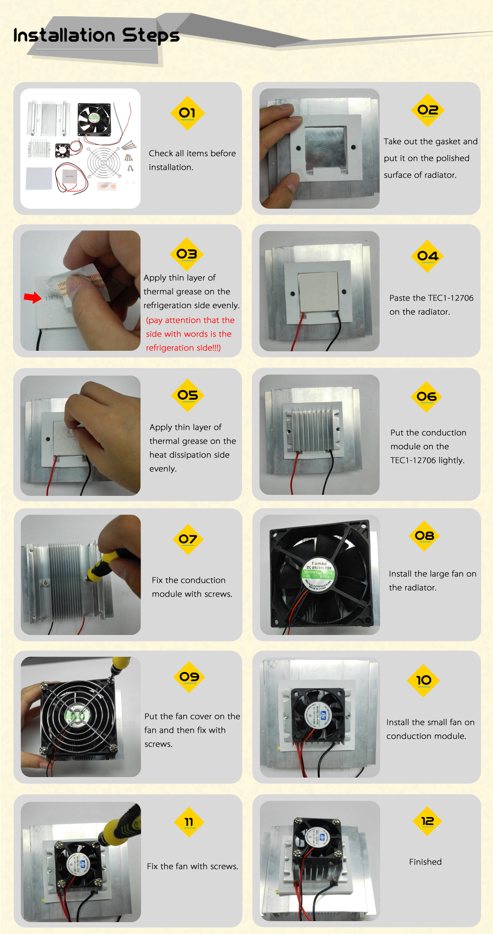 Peltier Thermoelectric Refrigeration Cooling Syste... – Vicedeal