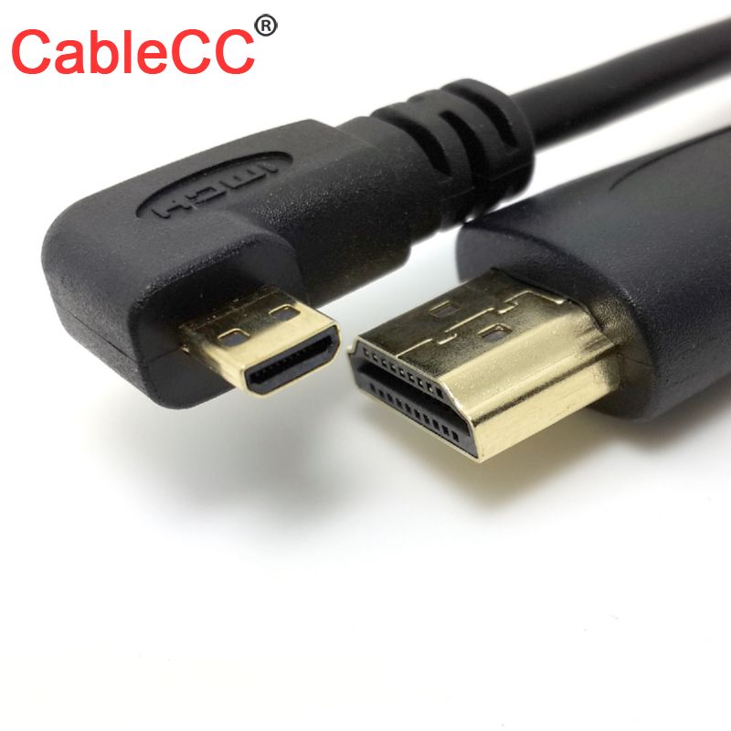 Jimier CY Cable Micro HDMI Left Angled 90 Degree t... – Vicedeal