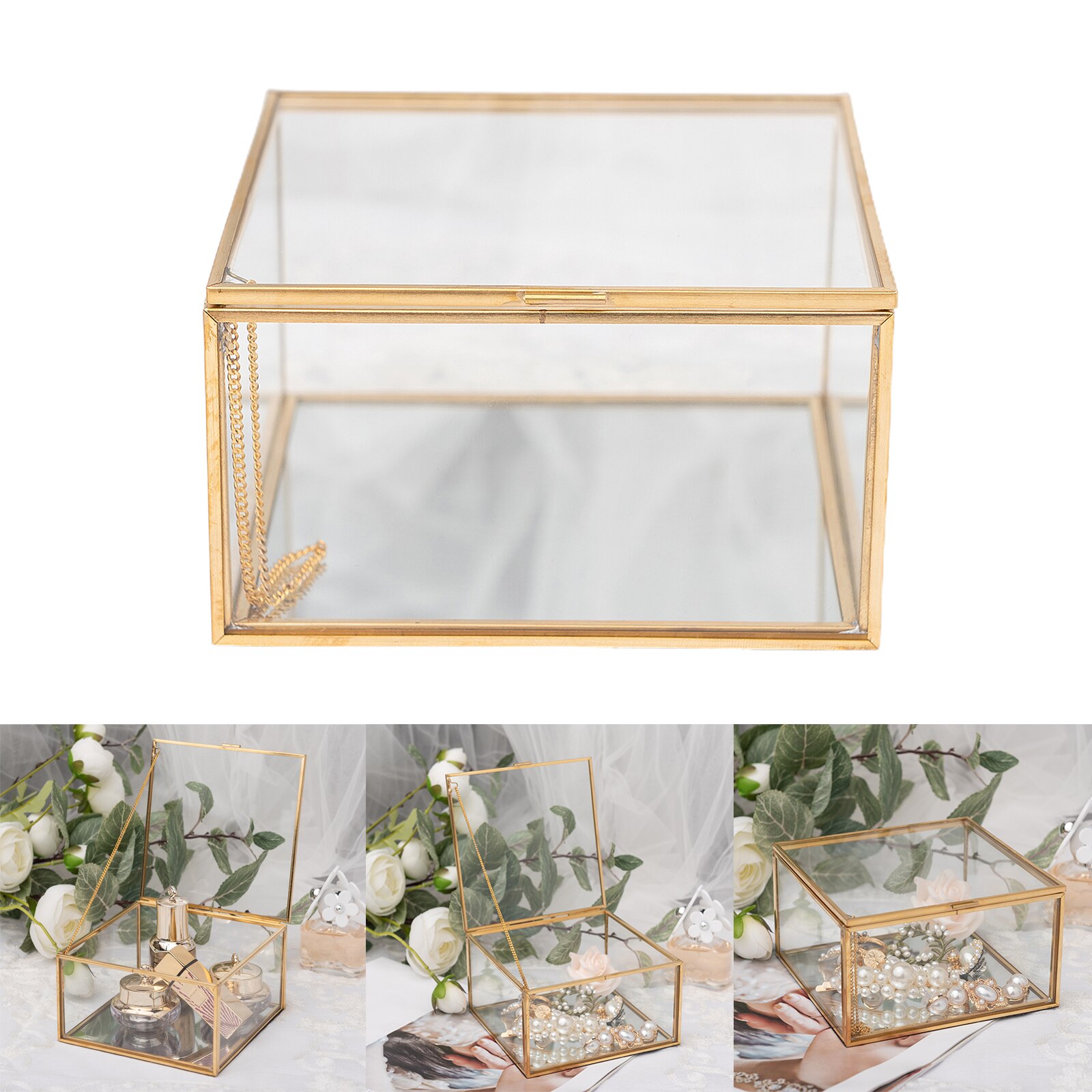 Jewellery Box Transparent Glass Room Glass Box Box... – Vicedeal