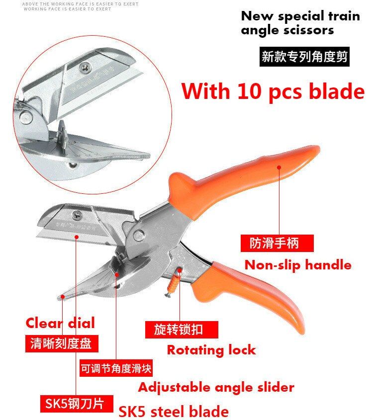 Multifunction Angle Mitre Trunking Scissors PVC PE... – Vicedeal