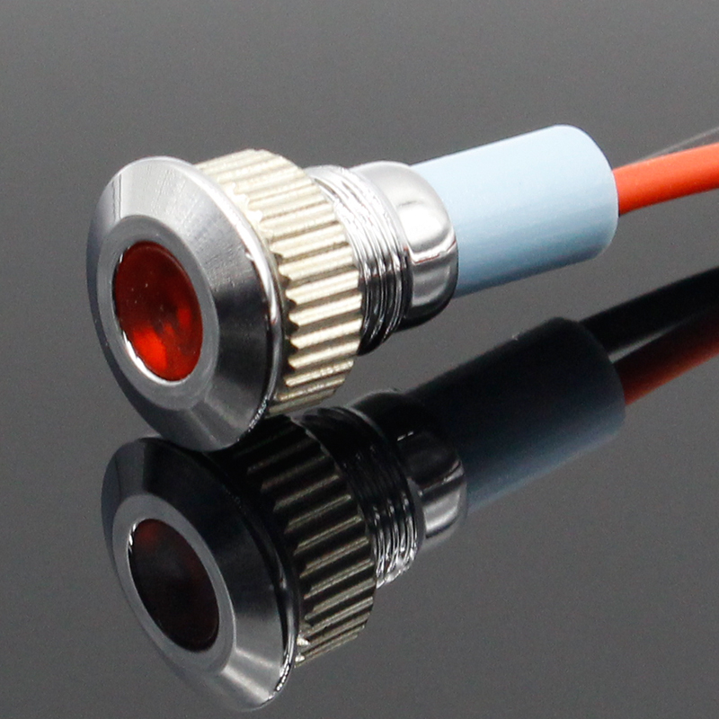 LED Metal Indicator light 8mm waterproof Signal la... – Grandado