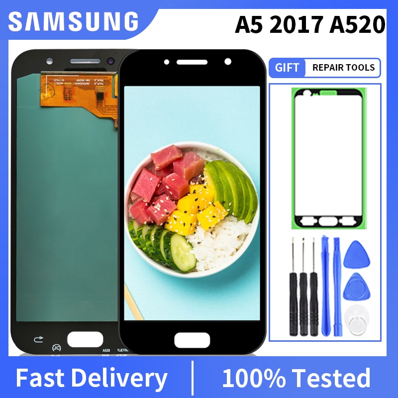 100% Getest Oled Voor Samsung Galaxy A5 A520 A520F... – Grandado