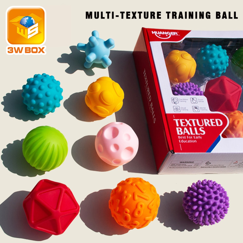 3WBOX Touch Ball Baby Touch Hand Ball Toys Rubber ... – Grandado