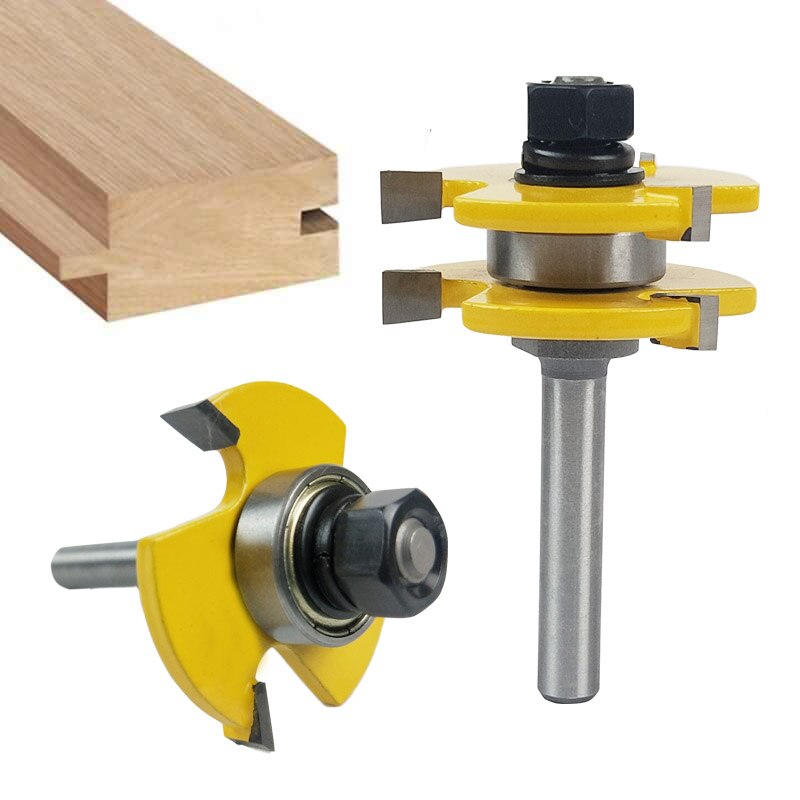 8mm Shank Tongue & Groove Joint Assembly Router Bi... – Vicedeal