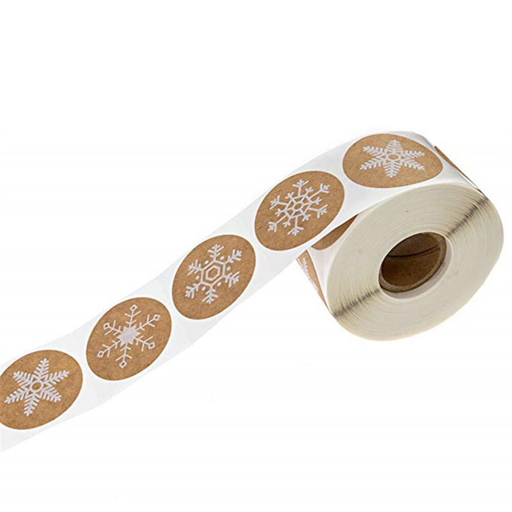 Merry Christmas Stickers 500pcs Kraft Stickers Sno... – Grandado