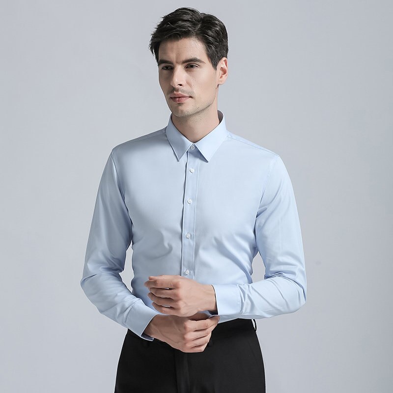 Brand Men's Cotton Blend Shirts Classic Regular Fi... – Grandado