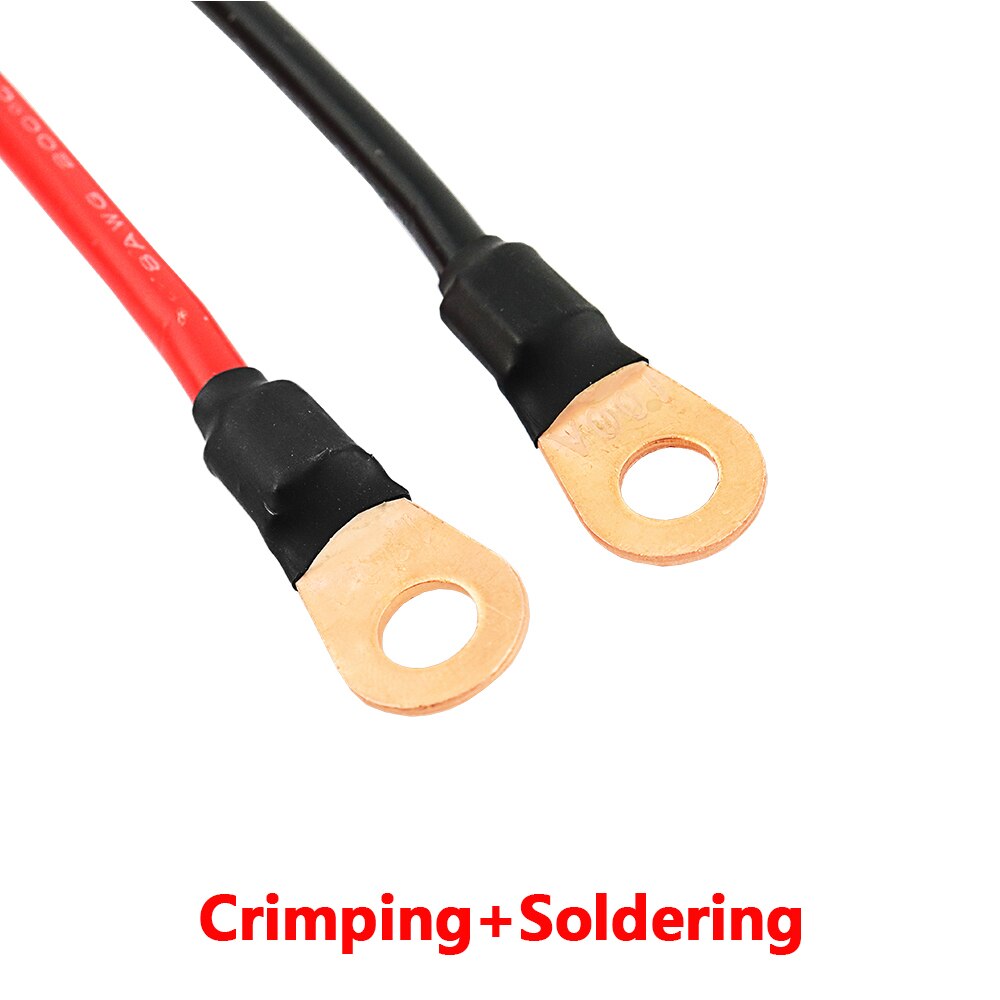 8 AWG Battery Connection Cable M6 100A Terminal Ki... – Grandado