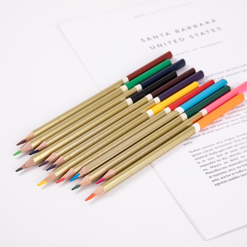 12 Logs/Basswood/Zwart Hout Schets Kleur Lood Boxe... – Vicedeal