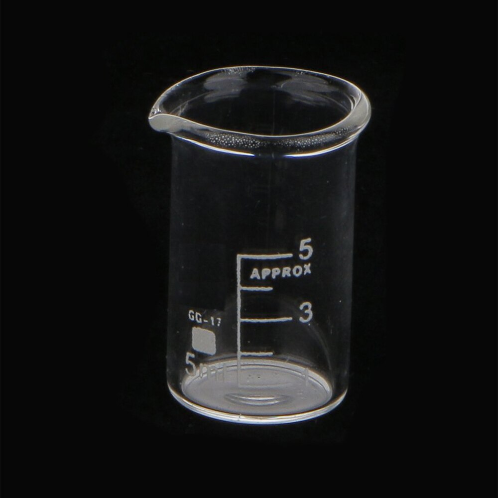 5Pcs Capacity 5ml Low Form Beaker Measuring Glass ... – Vicedeal