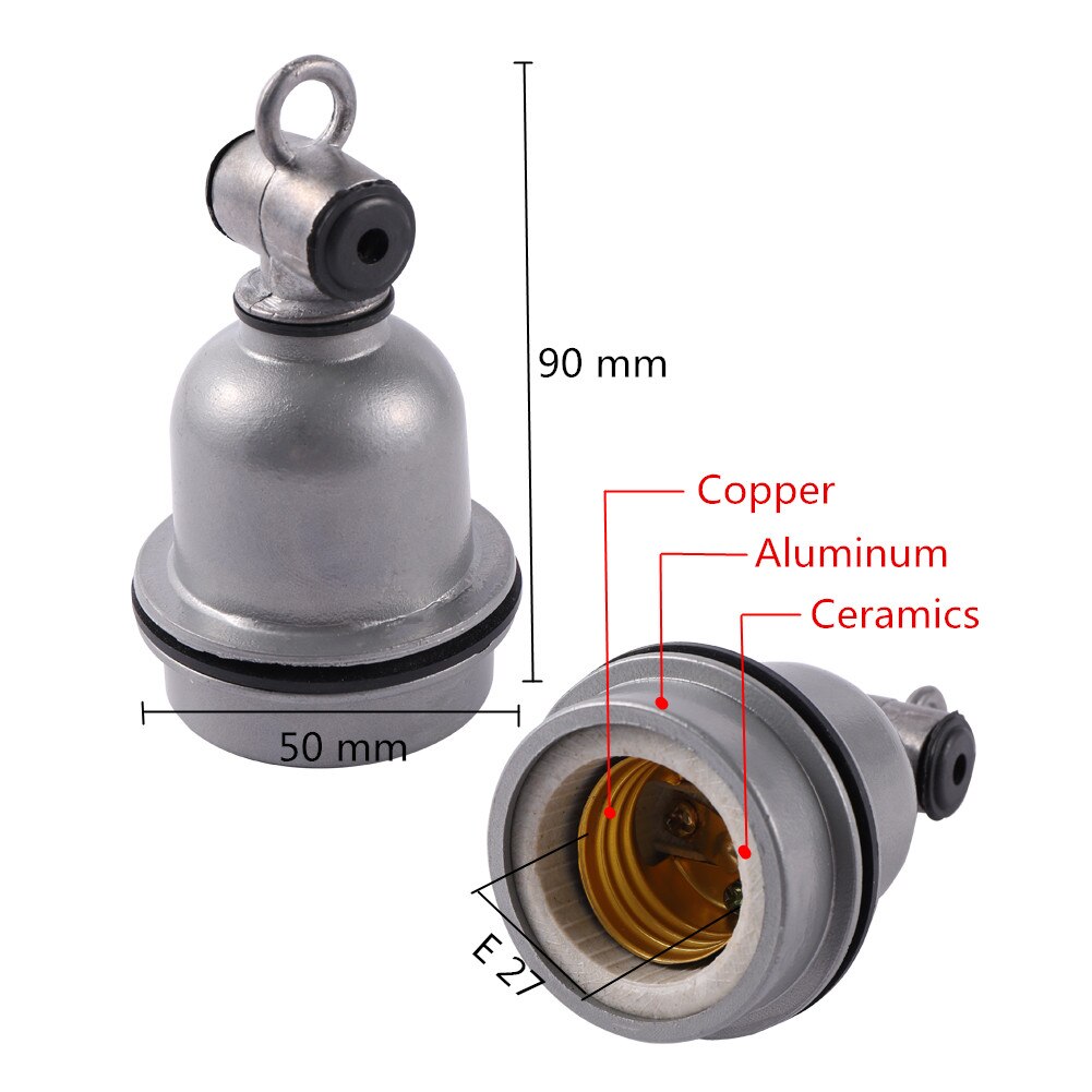Animal Heating Lamp Holder Ceramic Insulated E27 L... – Grandado