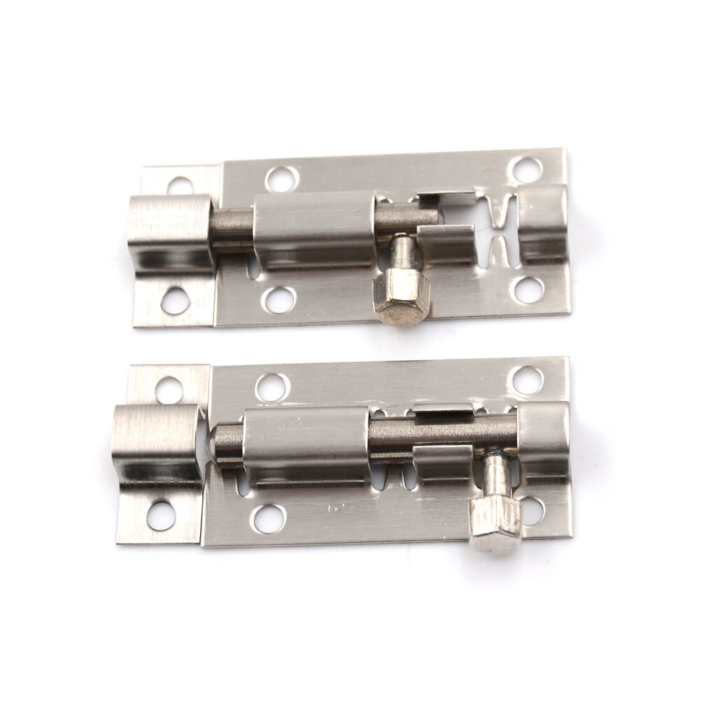 2Pc 2 Inch Long Silver Stainless Steel Door Latch ... – Vicedeal