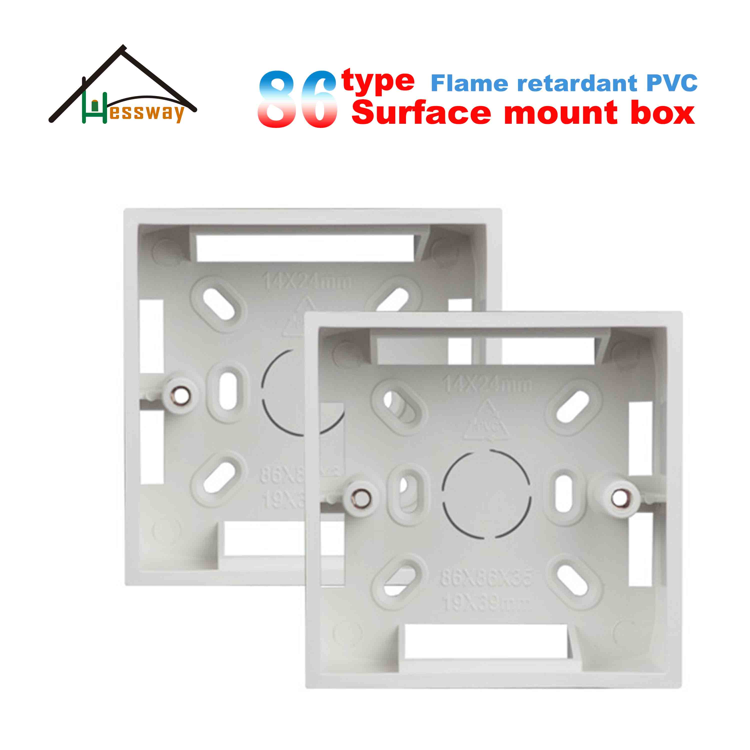 86 type plastic wall mounting box 86 for PVC Flame... – Vicedeal