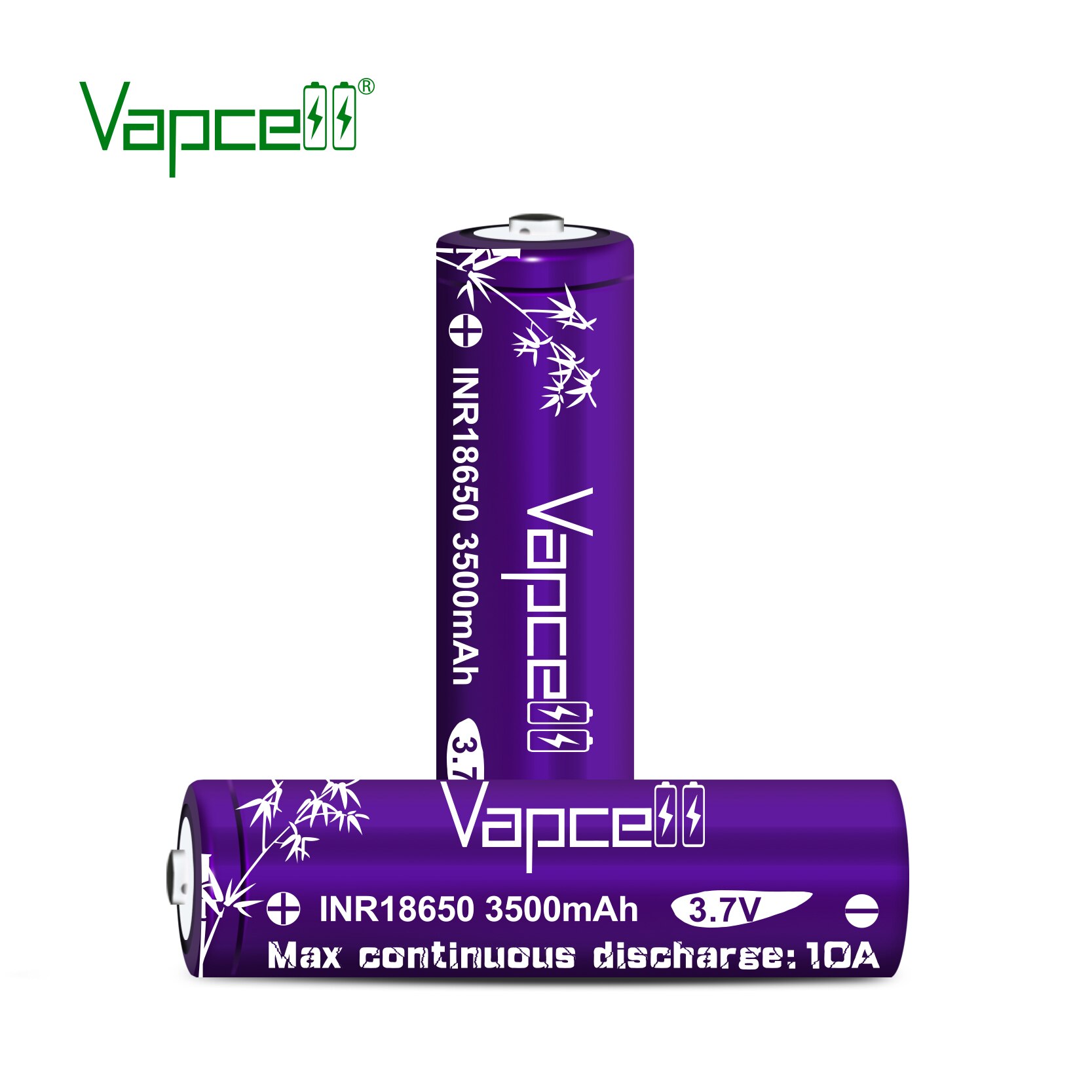 Vapcell 18650 3500mah 10A 3.7v button top li ion R... – Grandado