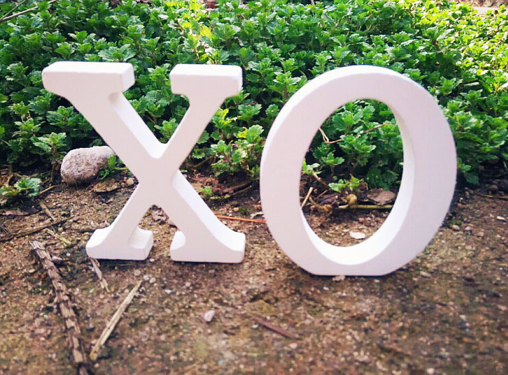 Wit XO Letters Foto Prop Decor voor Familie Foto P... – Vicedeal