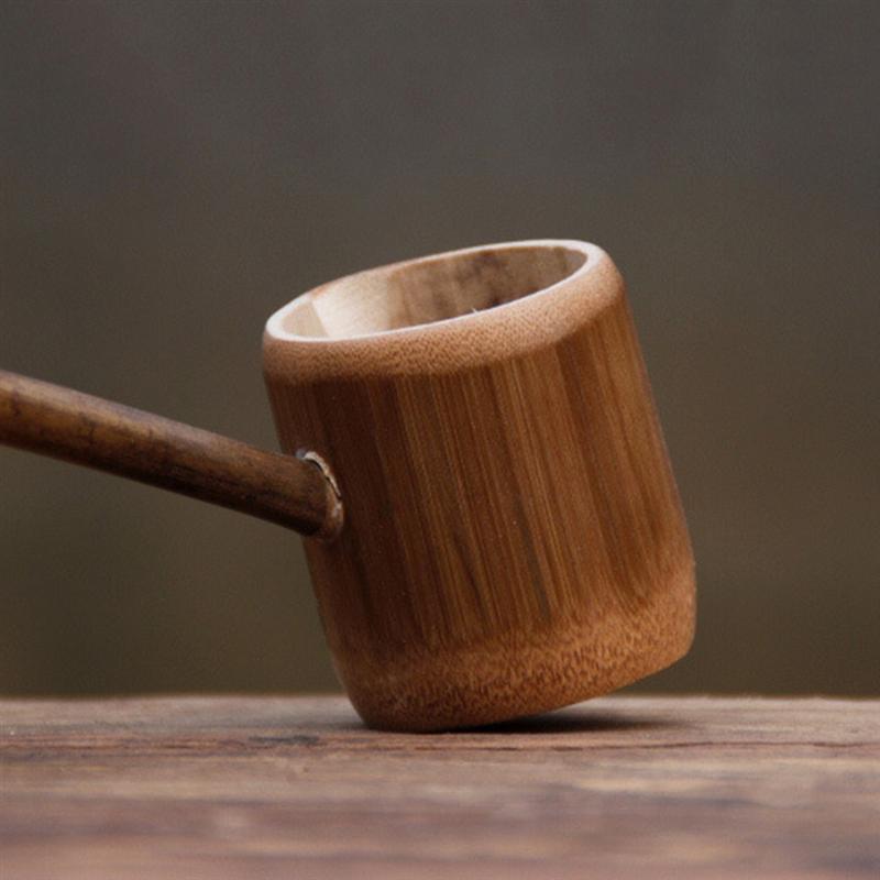 1Pc Long-handled Bailer Carbonized Bamboo Root Spo... – Grandado