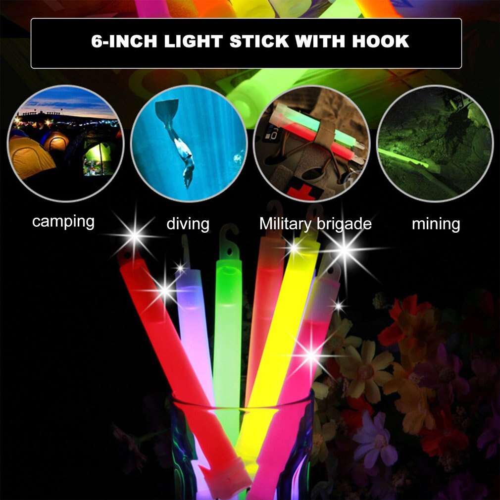 6 inch Glowing Stick Chemical Glow Stick Light Sti... – Grandado