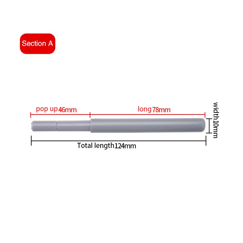 Grey cabinet grabbing door stop damper buffer kitc... – Vicedeal