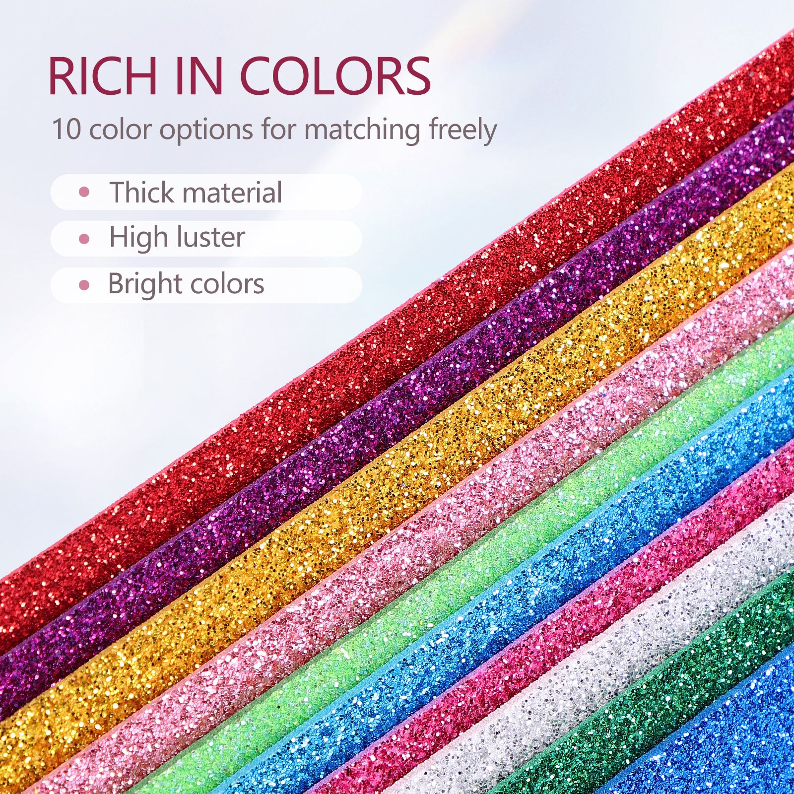 10pcs Colorful EVA Sheets Handicraft Sheets Glitte... – Vicedeal