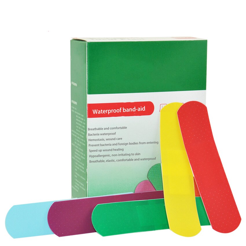 50Pcs/set Colorful Waterproof Bandages Breathable ... – Vicedeal