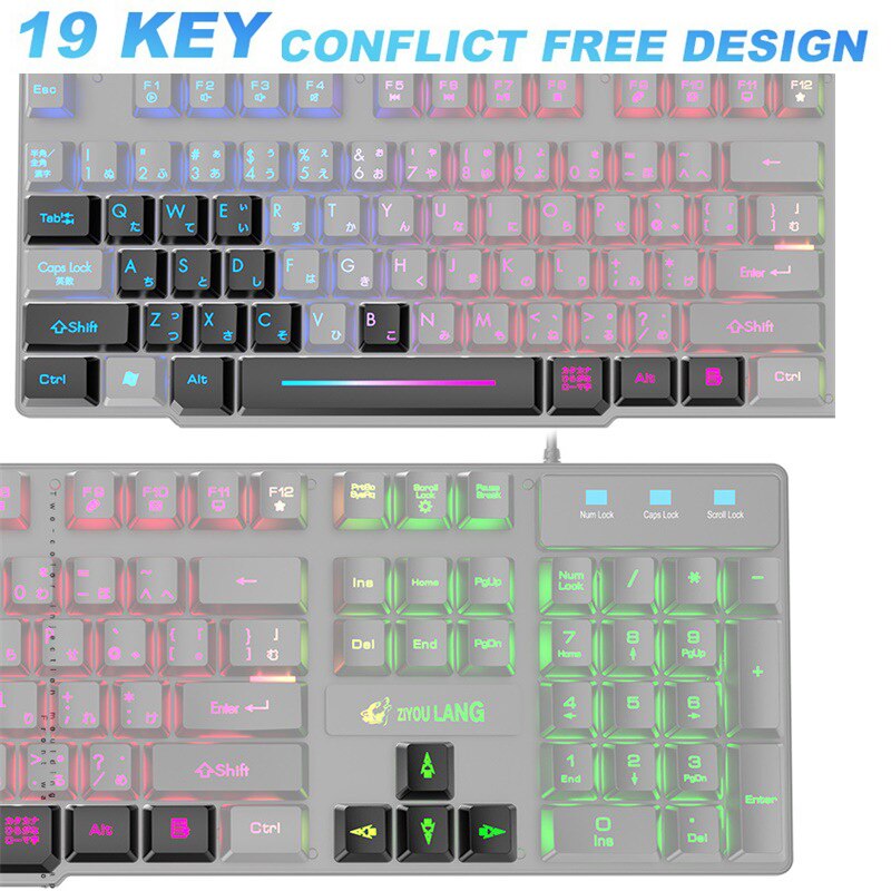 Gaming Toetsenbord Japanse Nl Keyboard Wired Rgb B... – Grandado