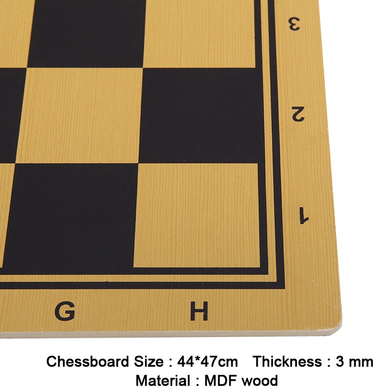 BSTFAMLY MDF Wood Chess Game 44*47cm Checkerboard ... – Grandado