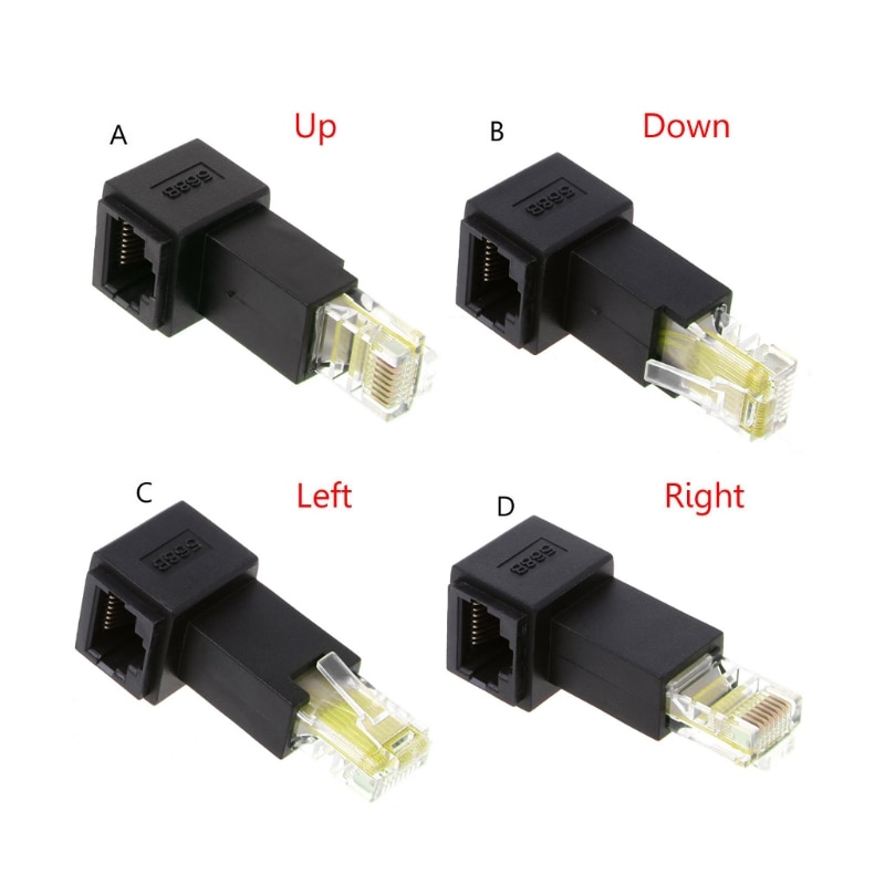 Multi-angle RJ45 Cat 5e Male to Female Lan Etherne... – Vicedeal