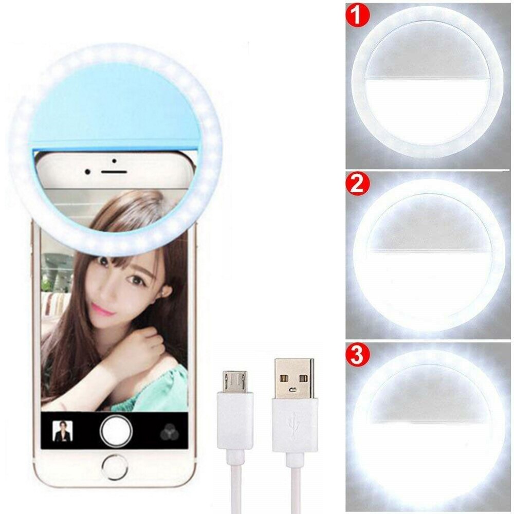 XUNATA USB LED Selfie Ring Licht Draagbare Telefoo... – Grandado